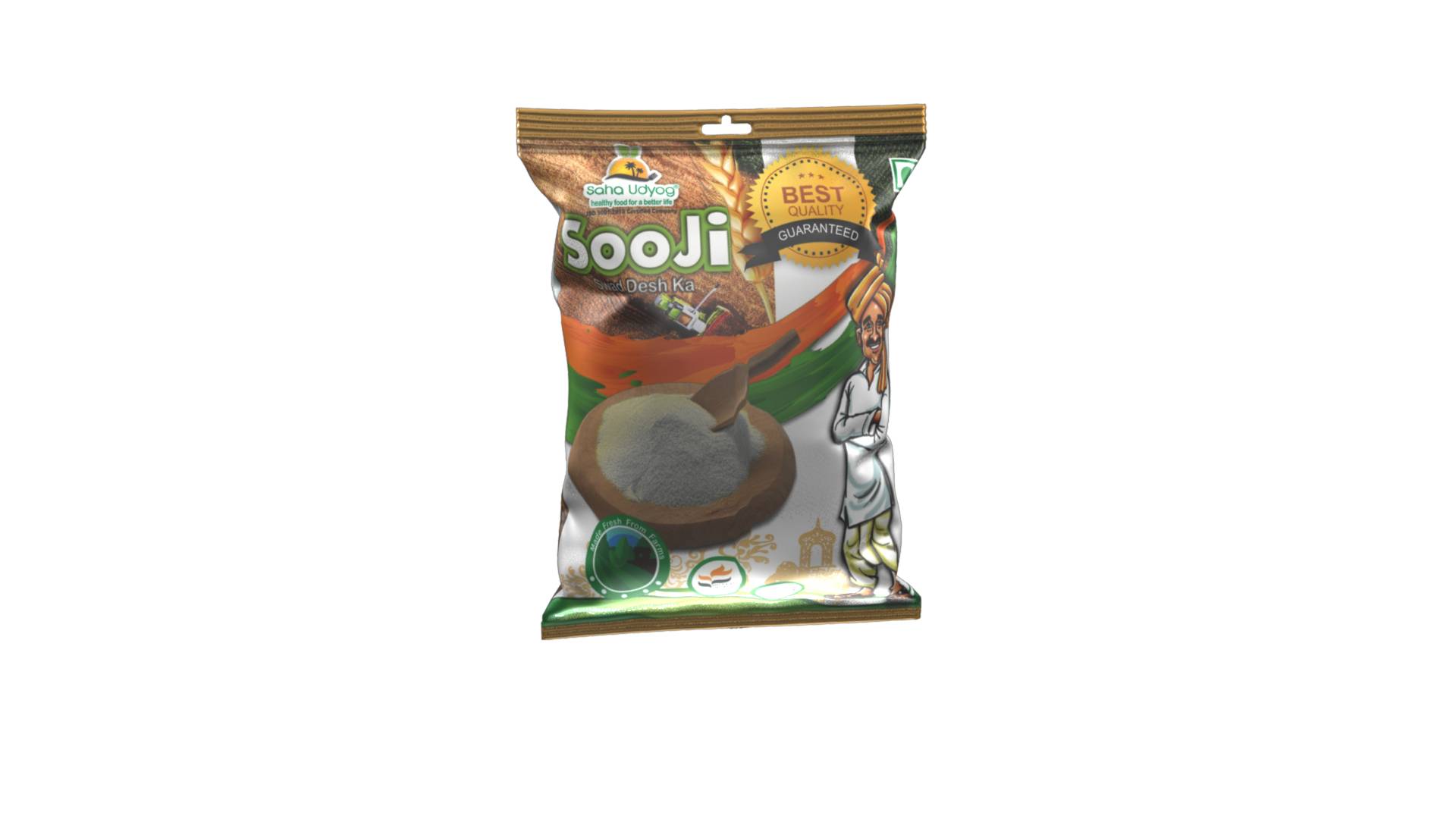 Roasted Sooji | Wheat Roasted Suji Packet Price - Saha Udyog Foods